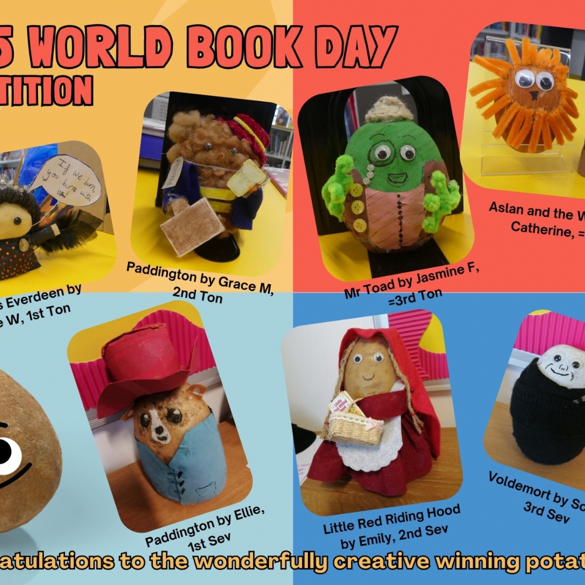 World Book Day Spuds - Weald of Kent Grammar School